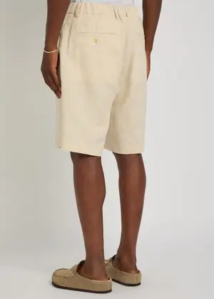 Nn07 Kay Pleated Linen Shorts