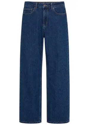PERCIVAL Relaxed Straight-leg Jeans - Mid Blu