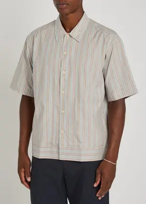 Nn07 Reed Striped Cotton Shirt