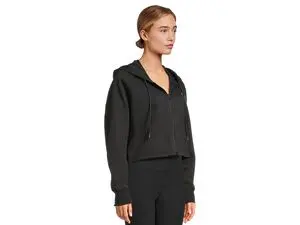 Adidas By Stella McCartney Cropped Hoodie Jacket With Drawcord And Logo Detail