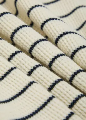 PERCIVAL Waffle-knit Striped Cotton T-shirt