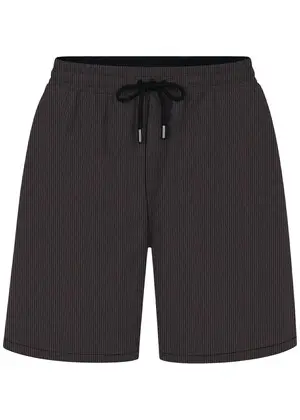PERCIVAL Striped Seersucker Swimshorts - Navy