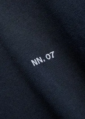 Nn07 Adam Logo-embroidered Cotton T-shirt - Navy