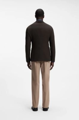 BOSS Slim-fit Jacket In Virgin Wool