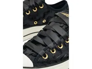 CONVERSE Chuck Taylor All Star Lift Platform Ribbon Low Top Sneakers - Black