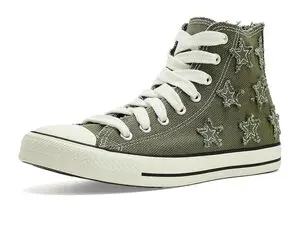 CONVERSE Chuck Taylor All Star Distressed Stars High-top Sneakers - Olive