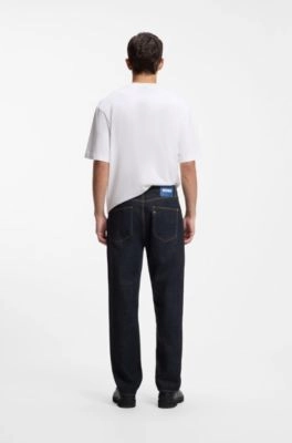 Hugo Regular-fit Rinse-washed Dark-blue Denim Jeans
