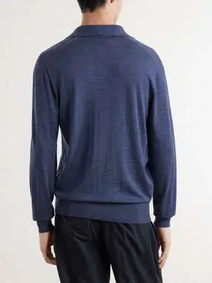 Sease Virgin Wool Polo Sweater