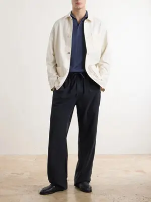 Sease Lasca Virgin Wool Polo Sweater - Blue