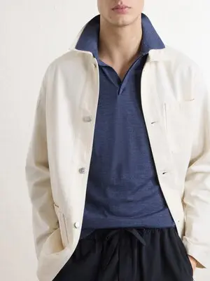 Sease Lasca Virgin Wool Polo Sweater - Blue