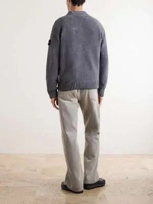 Stone Island Mouliné Cotton-chenille Sweater