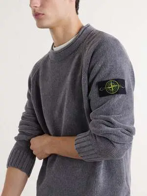 Stone Island Mouliné Cotton-chenille Sweater