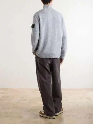 Stone Island Wool-blend Half-zip Sweater