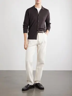 SLOWEAR Zanone Virgin Wool Button-up Shirt