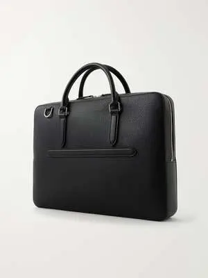 Smythson Slim Full-grain Leather Briefcase