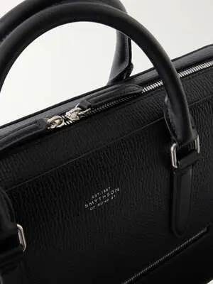 Smythson Slim Full-grain Leather Briefcase