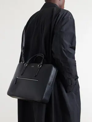 Smythson Slim Full-grain Leather Briefcase