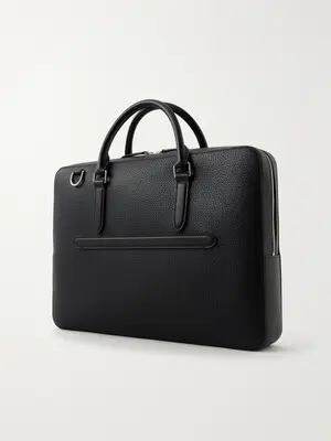 Smythson Slim Full-grain Leather Briefcase