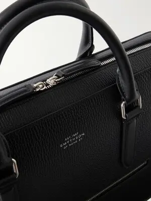 Smythson Slim Full-grain Leather Briefcase