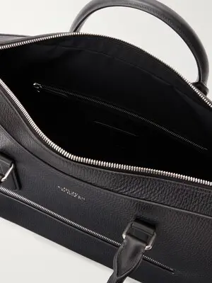 Smythson Slim Full-grain Leather Briefcase