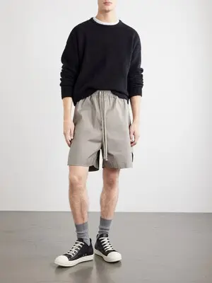 Rick Owens Alpaca Wool-blend Crewneck Sweater - Black