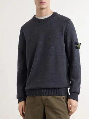 Stone Island Wool-blend Crewneck Sweater