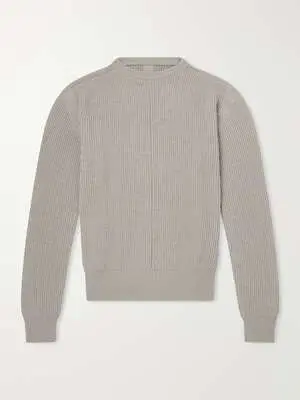 Rick Owens Fisherman Virgin Wool Sweater - Gray