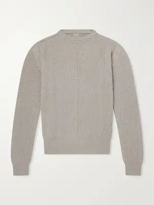 Rick Owens Fisherman Virgin Wool Sweater - Gray
