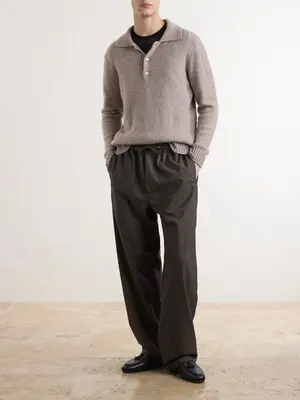 PIACENZA CASHMERE 1733 Cashmere And Silk-blend Polo Sweater
