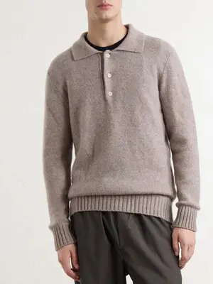 PIACENZA CASHMERE 1733 Cashmere And Silk-blend Polo Sweater