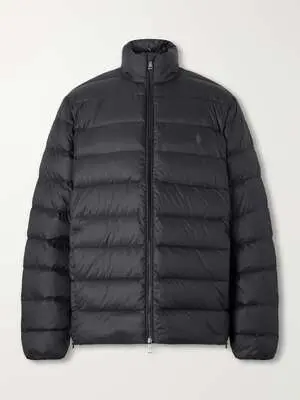 Polo Ralph Lauren Logo-embroidered Quilted Shell Jacket - Black