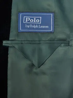 Polo Ralph Lauren Double-breasted Linen-blend Velvet Blazer
