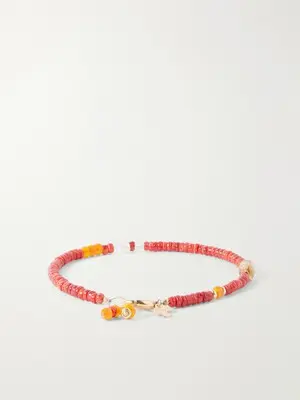 PEYOTE BIRD 14 Karat Gold Multi-stone Beaded Bracelet