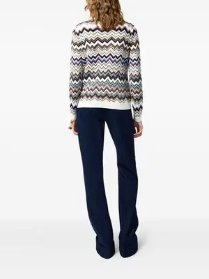 Missoni Zig Zag Motif Turtleneck Sweater