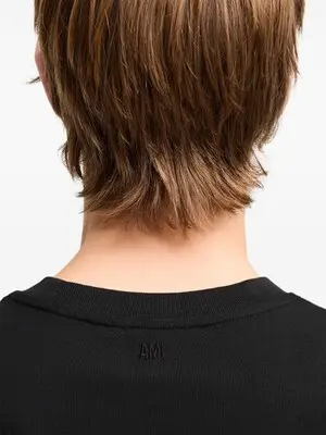 AMI Paris De Coeur Cotton T-shirt - Black