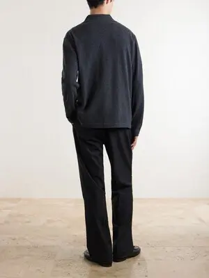 PIACENZA CASHMERE 1733 Cashmere Chore Jacket Cardigan - Gray
