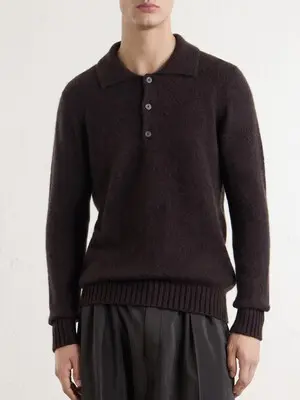 PIACENZA CASHMERE 1733 Cashmere And Silk-blend Polo Sweater