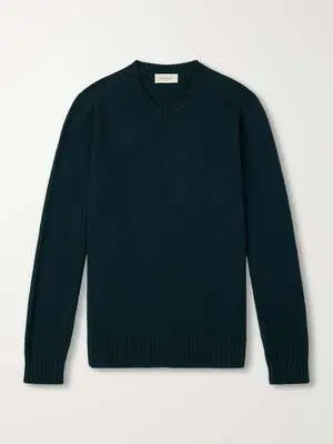 PIACENZA CASHMERE 1733 Virgin Wool Crewneck Sweater - Green