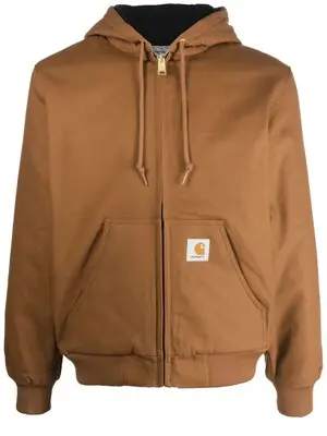 Carhartt Work In Progress Canvas Hooded Jacket - Brown