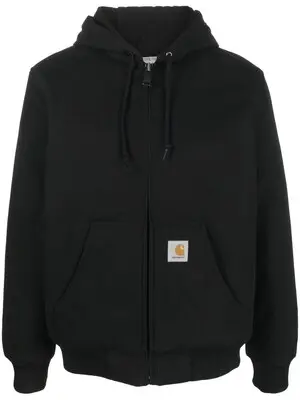 Carhartt Work In Progress Canvas Hooded Jacket - Black