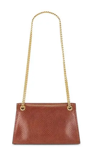 Tory Burch Kira Turnlock Embossed Snake Mini Shoulder Bag
