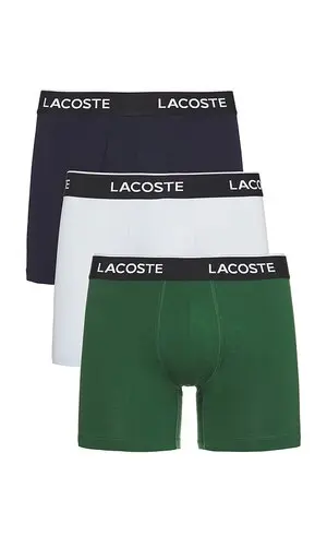 Lacoste Cotton Jersey Boxer Briefs 3-pack - Multi