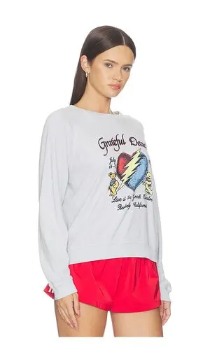 Junk Food Grateful Dead Live 1988 Raglan Crew Fleece Sweatshirt