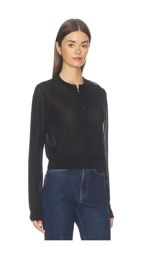 WHITE & WARREN Paperfine Crewneck Cardigan