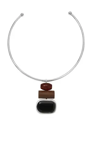 HEAVEN MAYHEM Santal Charm Necklace In Metallic - Silver