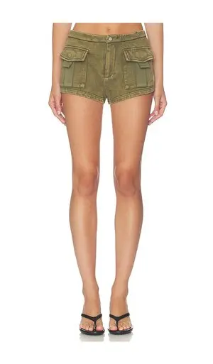 NIIHAI Micro Booty Short In Green - Khaki