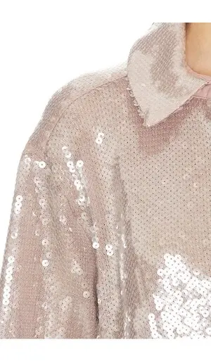 Retrofete Briseis Sequin Shirt Dress
