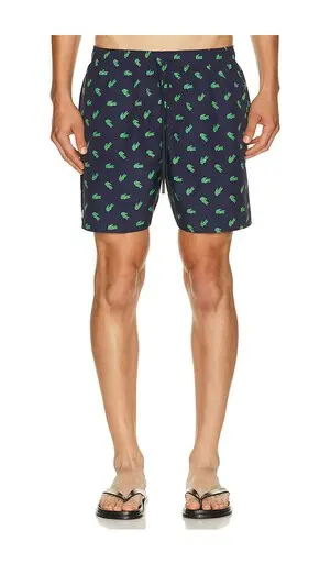 Lacoste Printed Swim Shorts