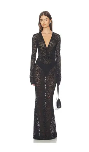 BANANHOT Tyler Maxi Dress - Black