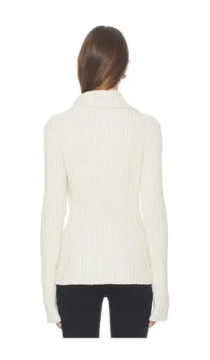 1XBLUE Rib Zip Knit Sweater